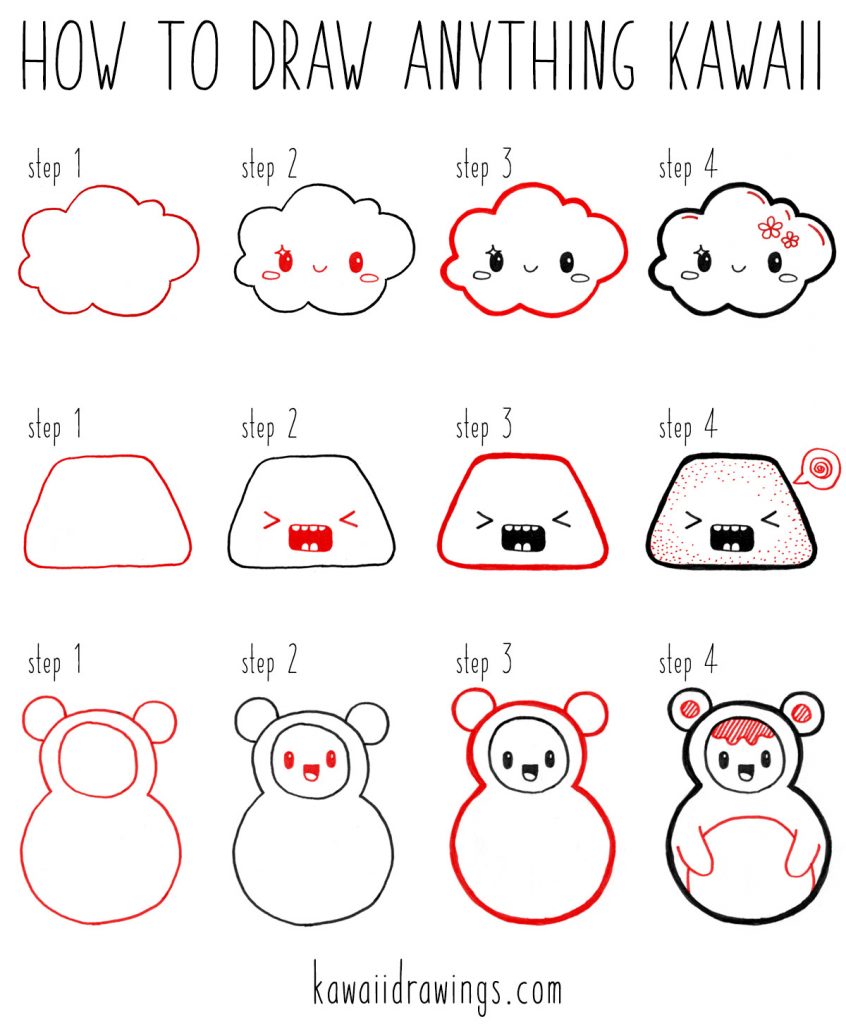 Cute Online Drawing Tutorials - Super Cute Kawaii!!