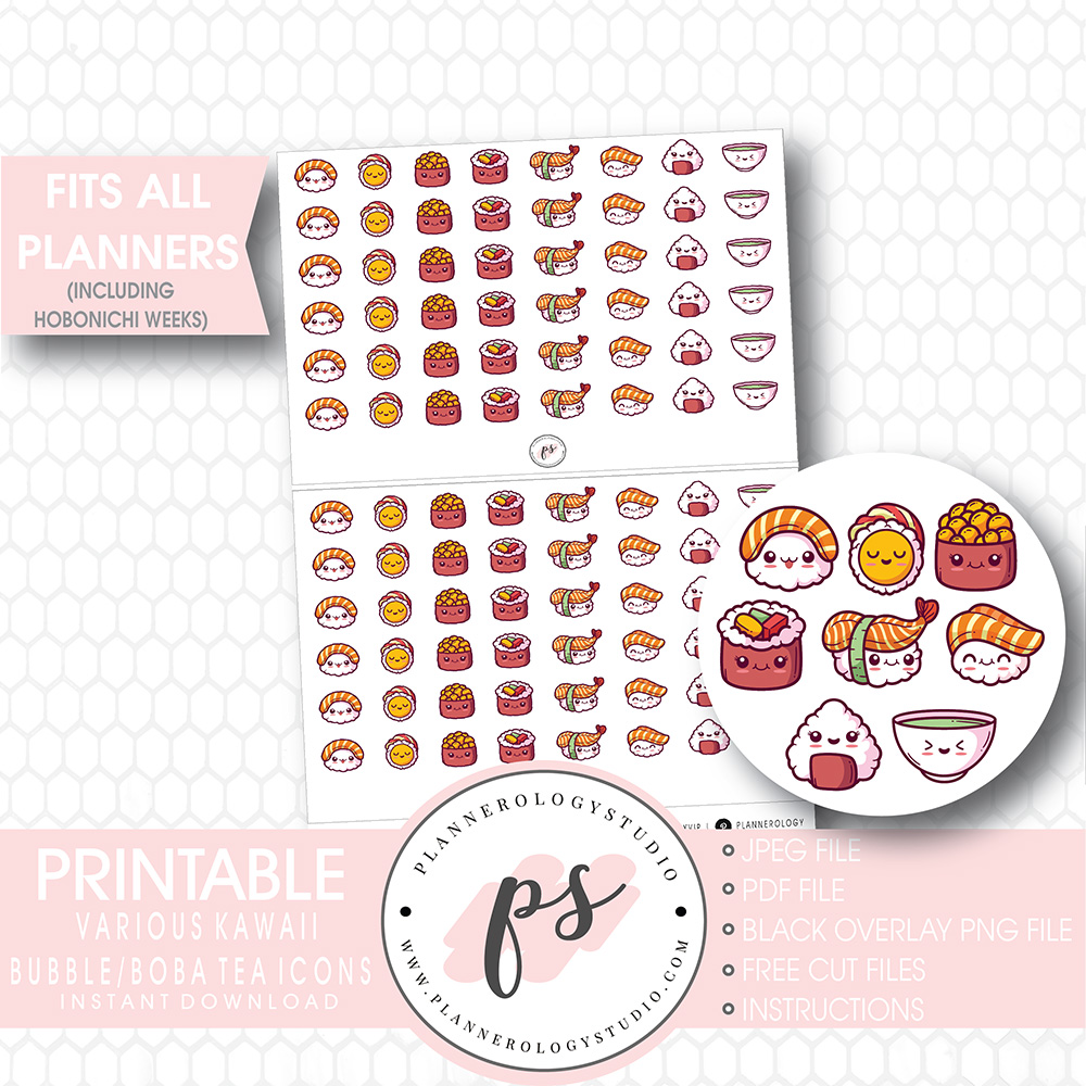Cute Printable Stickers To Download - Super Cute Kawaii!!