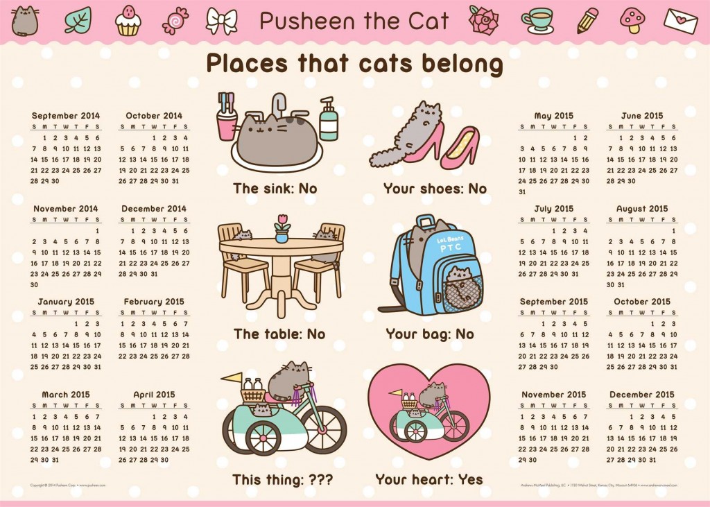 Cute Calendars for 2015 - Super Cute Kawaii!!