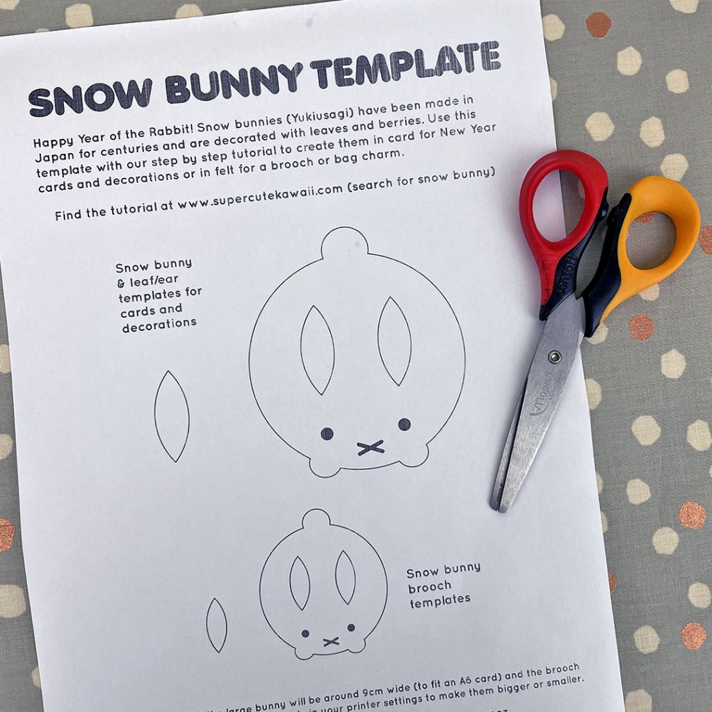 Snow Bunny New Year Cards Tutorial - Super Cute Kawaii!!