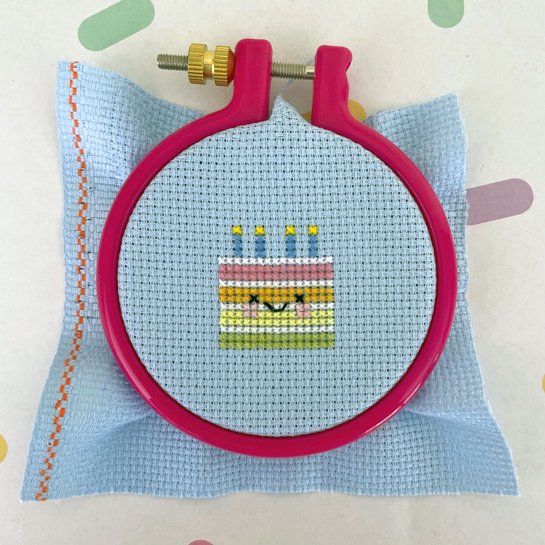 Cute Cross Stitch Card Tutorial - Super Cute Kawaii!!