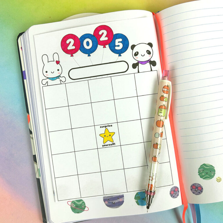 Cute Goal Tracker Printables & Planner Stickers - Super Cute Kawaii!!