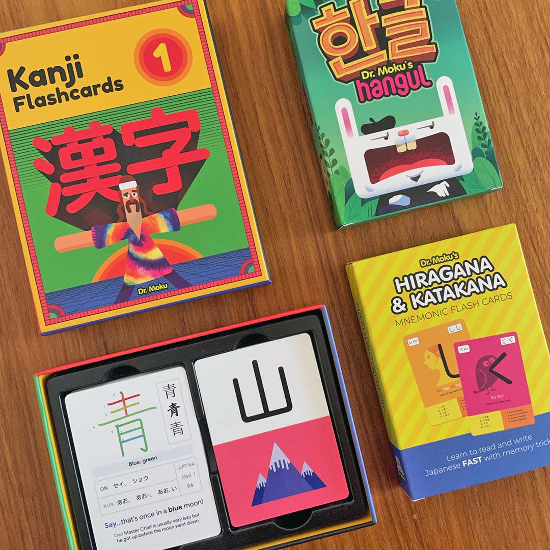 Dr. Moku Japanese Flash Cards Review - Super Cute Kawaii!!