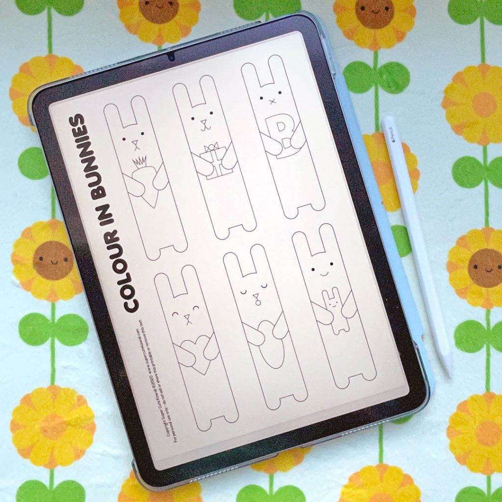 How To Use Colouring Pages On Your iPad Or Tablet - Super Cute Kawaii!!