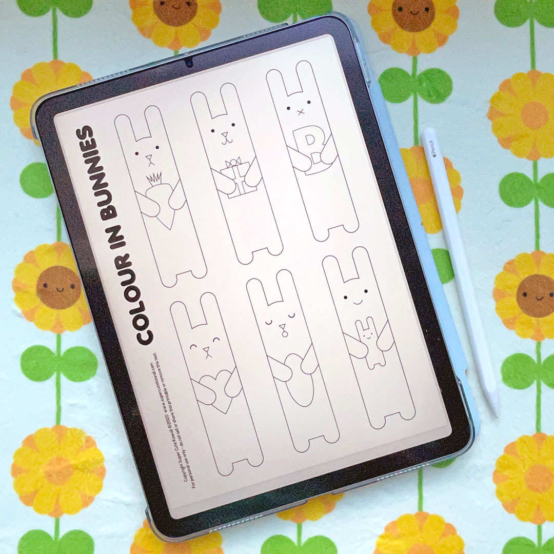 How To Use Colouring Pages On Your iPad Or Tablet - Super Cute Kawaii!!