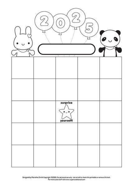 Cute Goal Tracker Printables & Planner Stickers - Super Cute Kawaii!!