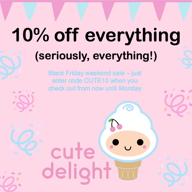 2017 Black Friday Offers at Kawaii Shops - Super Cute Kawaii!!