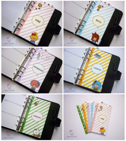 Cute Organizing Planner Inserts - Super Cute Kawaii!!