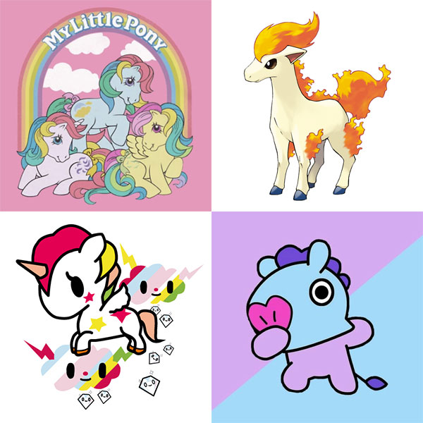 Cute Characters: Kawaii Horses & Unicorns - Super Cute Kawaii!!