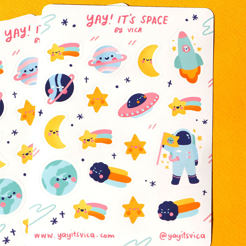 Cute Pastel Galaxy Picks - Super Cute Kawaii!!