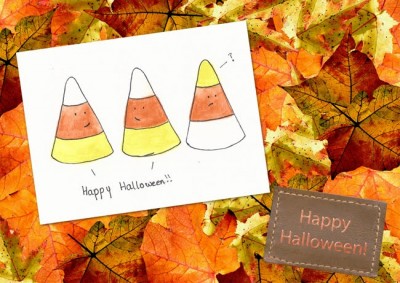 Make Your Own Halloween Cards - Super Cute Kawaii!!