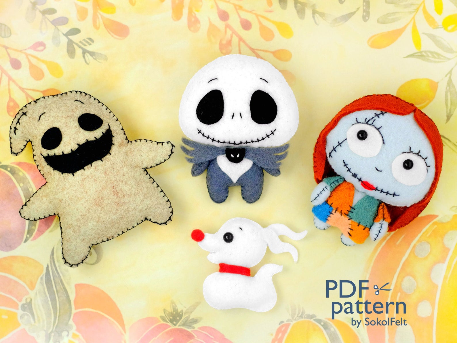 Cute Felt Plush Patterns by SokolFelt - Super Cute Kawaii!!