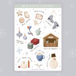 Cute Stickers For Winter Journaling - Super Cute Kawaii!!
