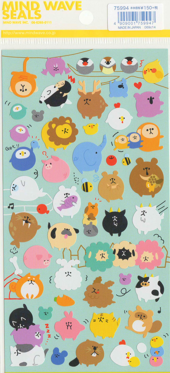 Cute and Crazy Japanese Stickers at M.Autio - Super Cute Kawaii!!