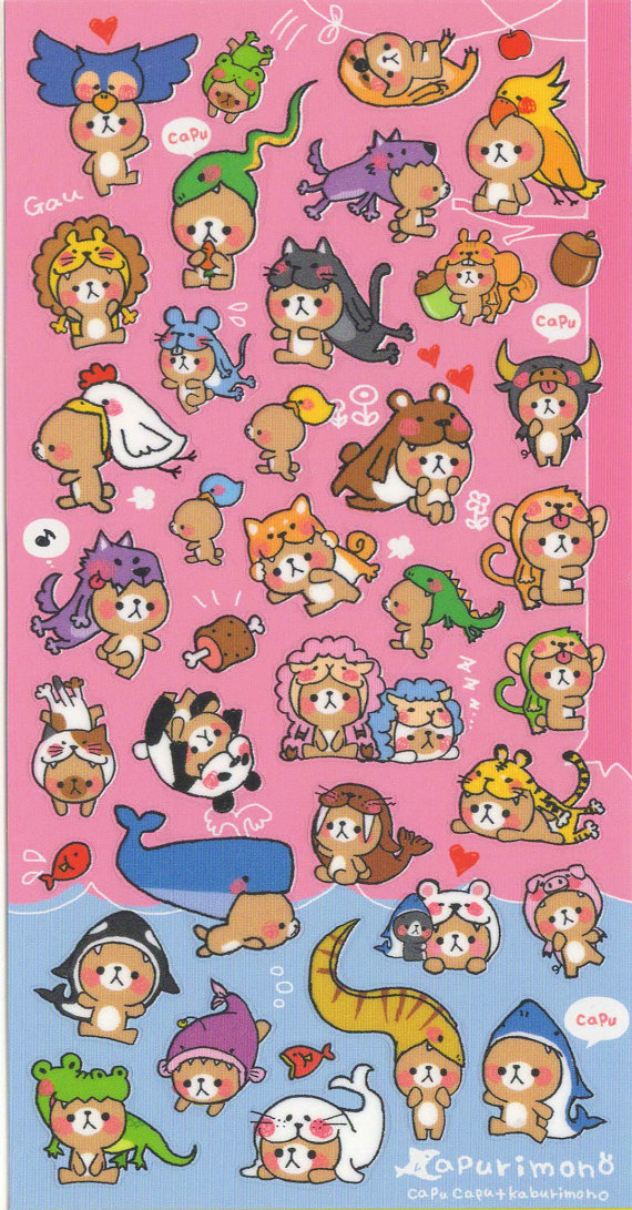 Cute and Crazy Japanese Stickers at M.Autio - Super Cute Kawaii!!