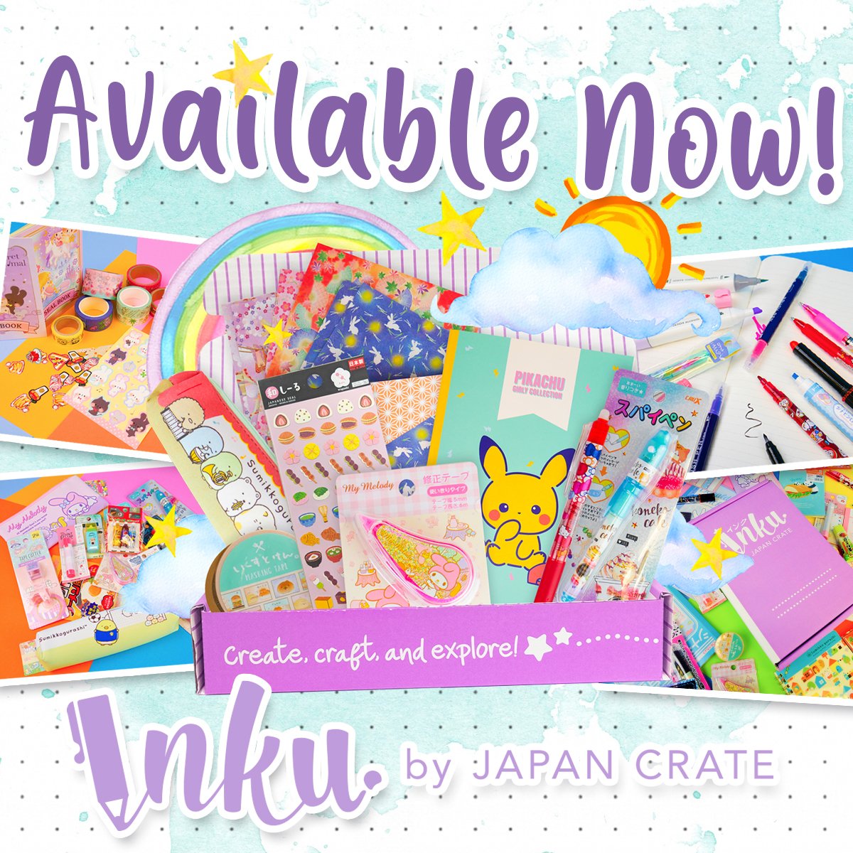 Inku Crate Kawaii Stationery Subscription Box Review - Super Cute Kawaii!!