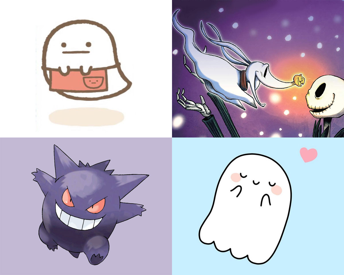 Cute Characters: Kawaii Ghosts - Super Cute Kawaii!!