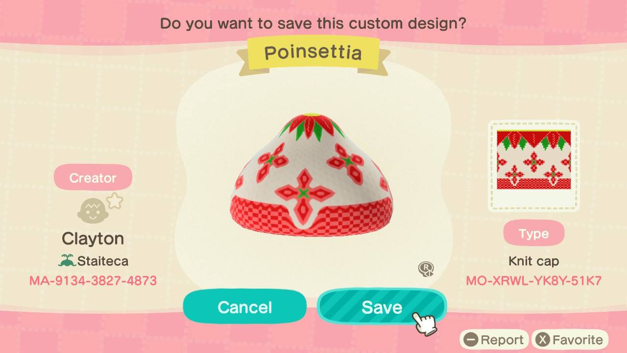 Animal Crossing Custom Designs For The Holidays - Super Cute Kawaii!!